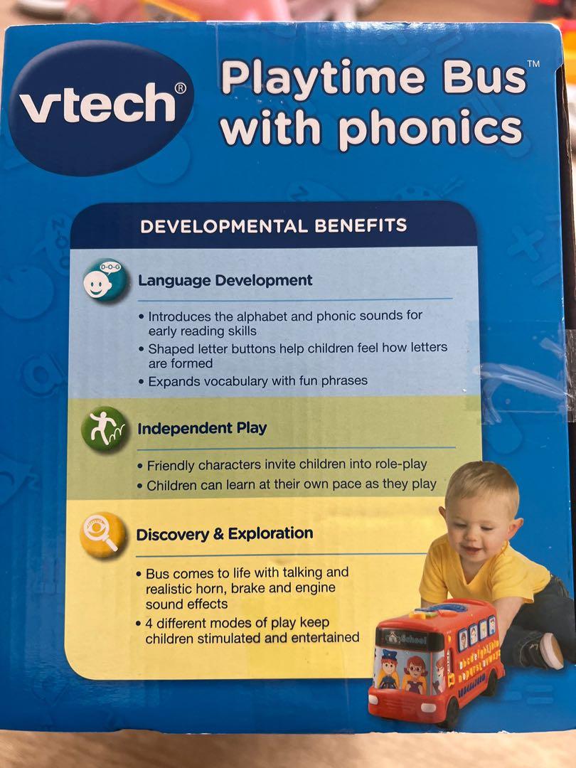 Vtech playtime bus with phonics, Babies & Kids, Infant Playtime on ...