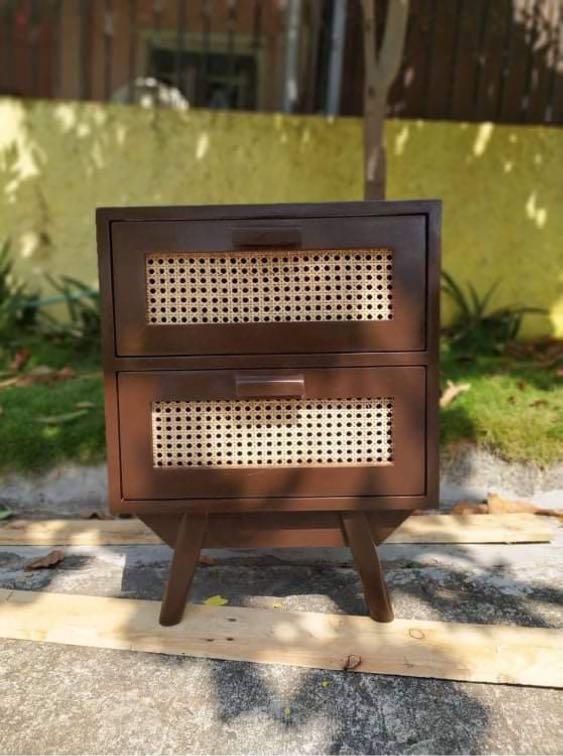 Wooden solihiya side table with drawers, Furniture & Home Living ...