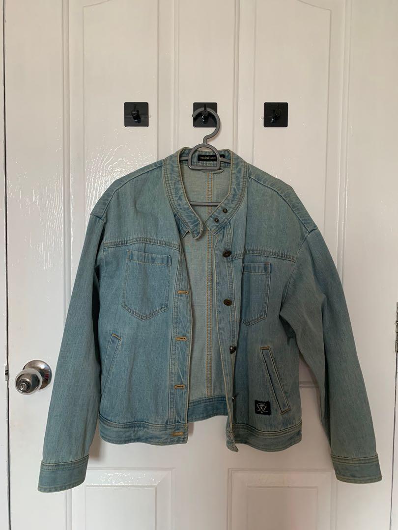 Yishion Denim Jacket, Women's Fashion, Coats, Jackets and Outerwear on Carousell