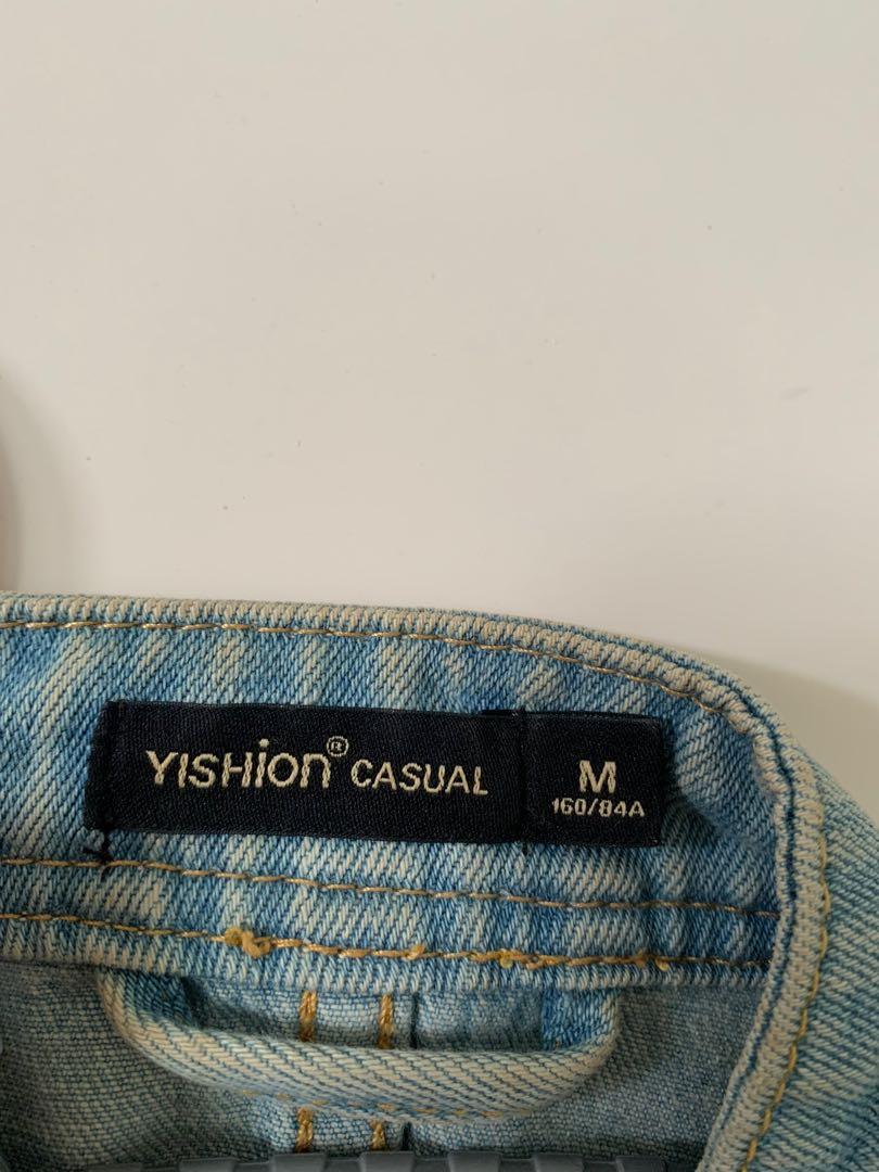 Yishion Denim Jacket, Women's Fashion, Coats, Jackets and Outerwear on Carousell