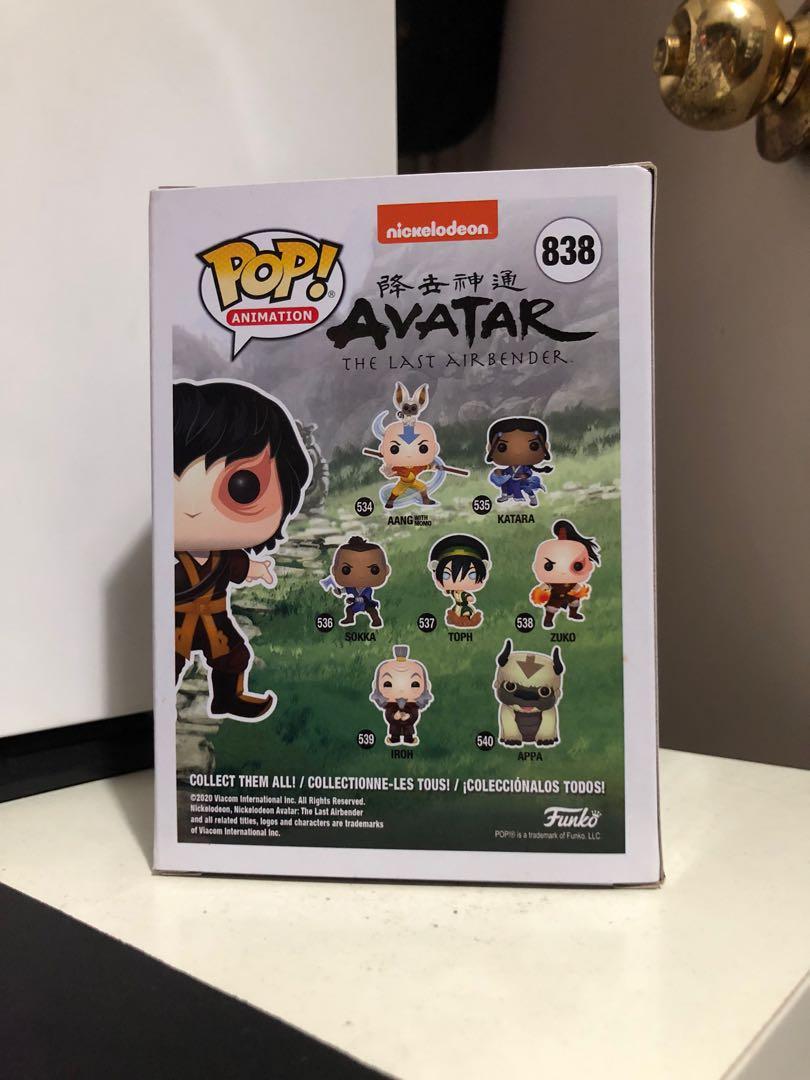 Zuko Funko Pop (Glow in the Dark Special Edition) #838, Hobbies & Toys ...
