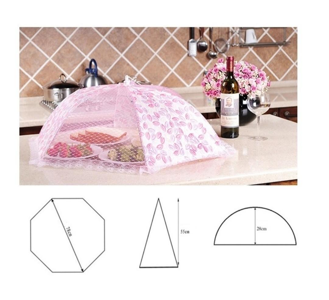 [4 Types] Aluminum Thermal Cloth Foldable Food Cover Umbrella, Rice ...