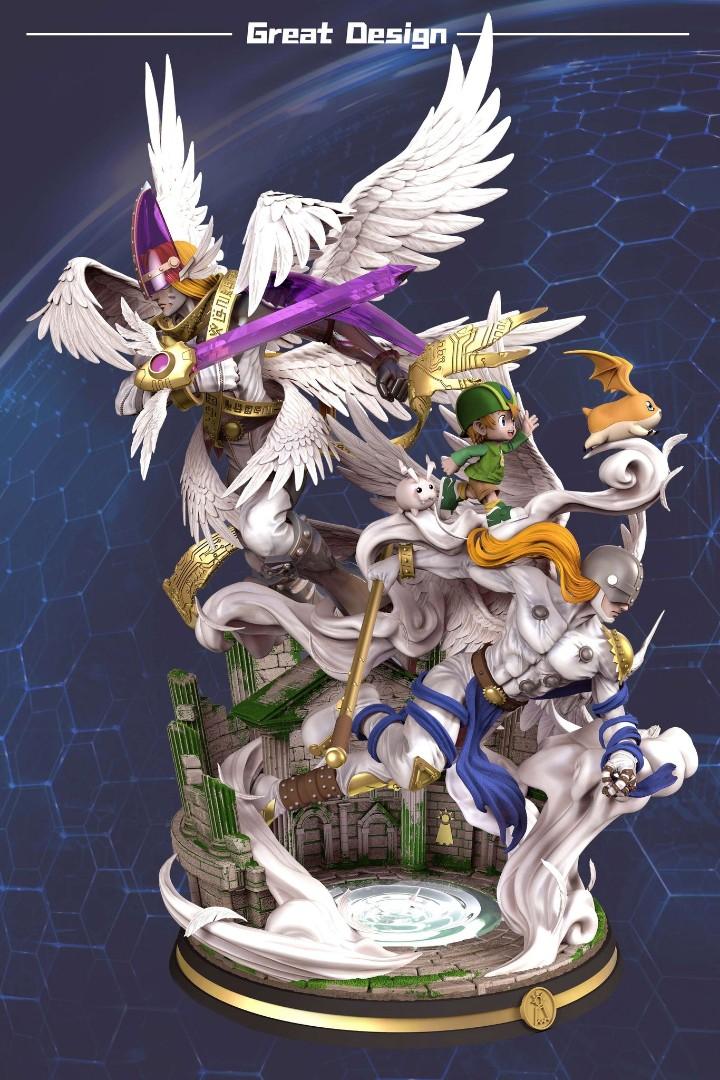 Angemon evolution Statue digimon, Hobbies & Toys, Toys & Games on Carousell