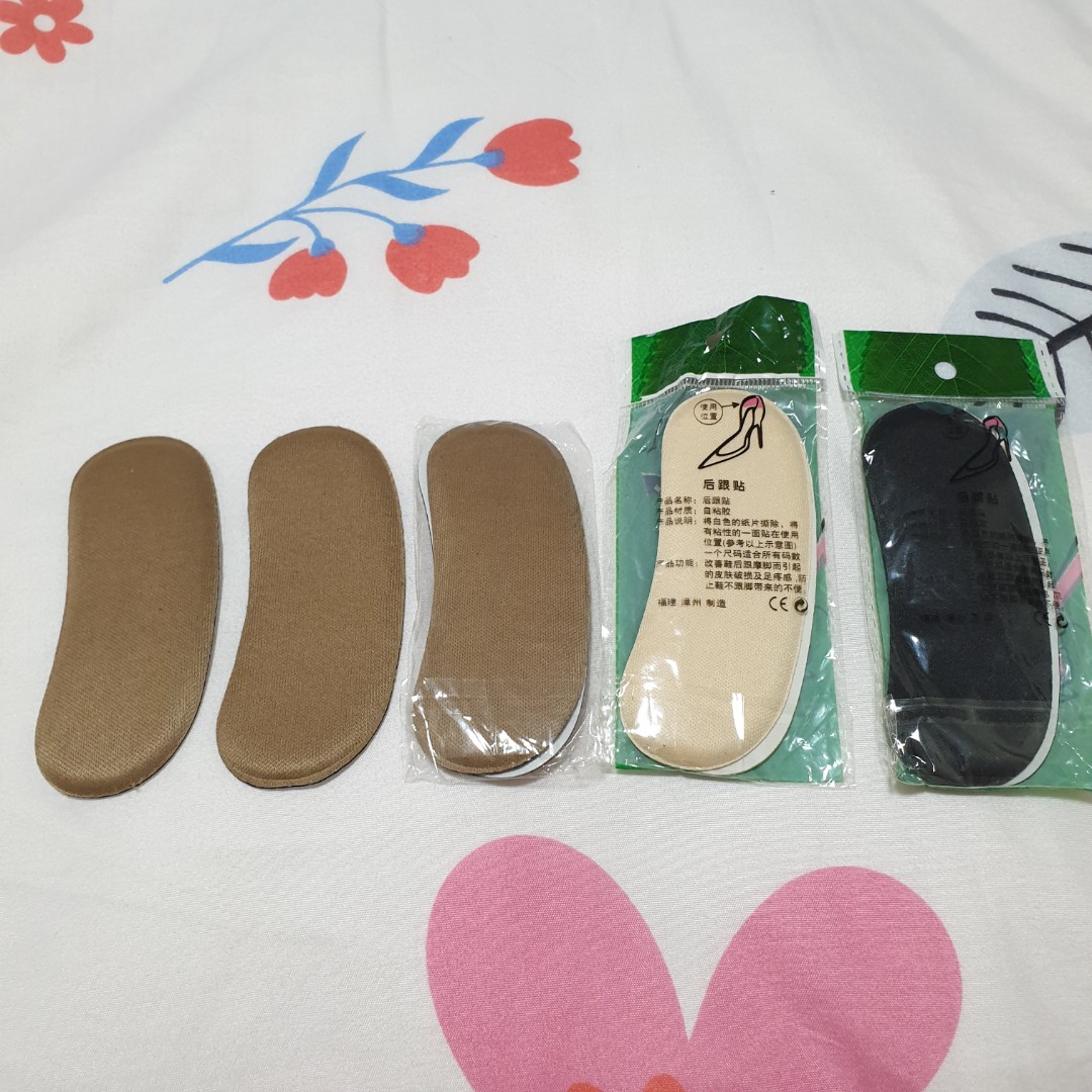 Anti-friction Sticky Fabric Heels insert insoles liner grips back ...