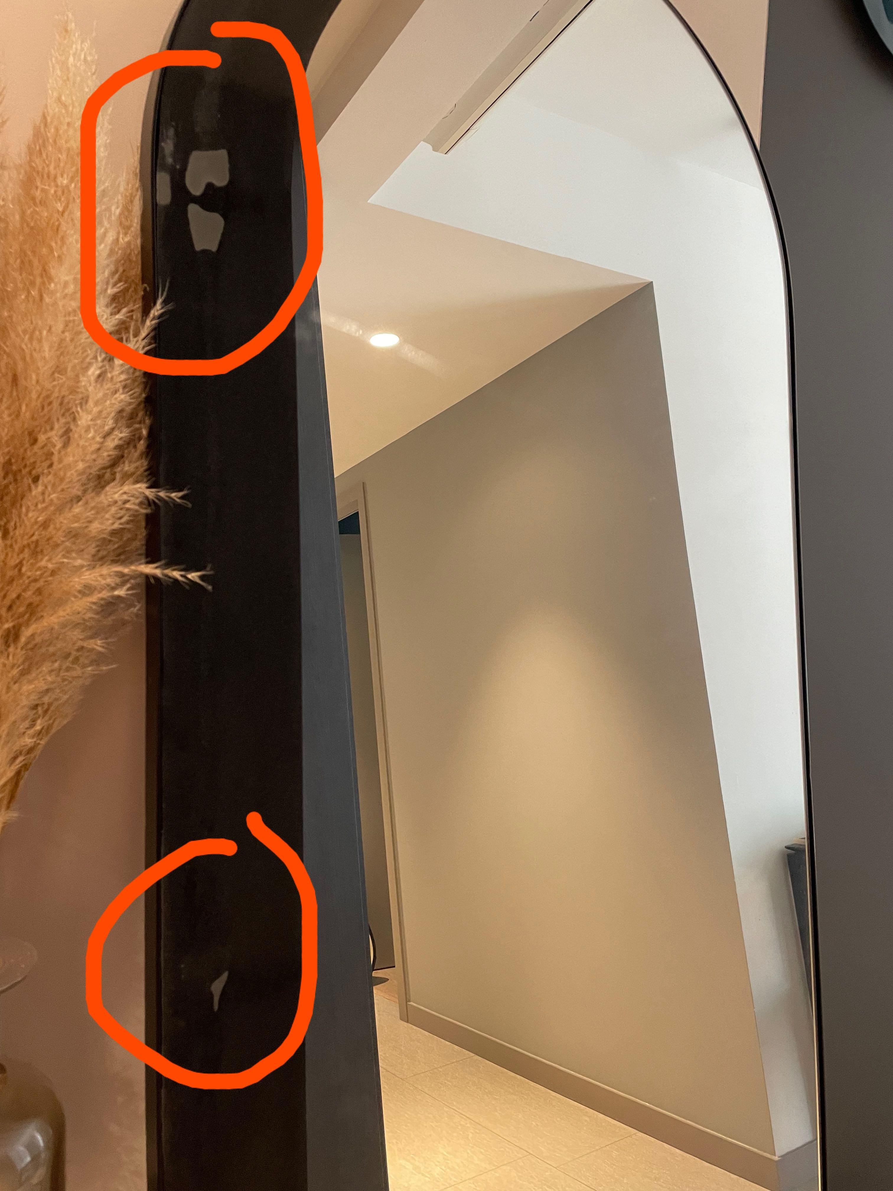 Arch curved modern standing mirror, Furniture & Home Living, Furniture ...