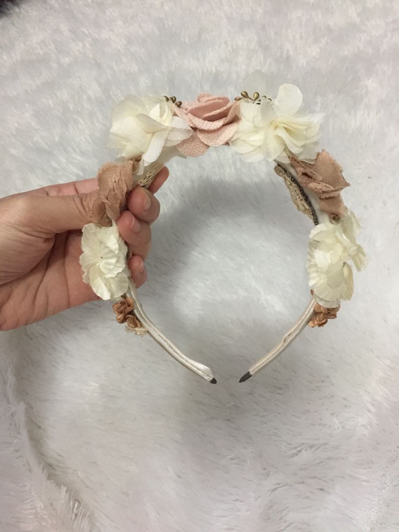 Bando anak bunga 3-5th, Fesyen Wanita, Aksesoris di Carousell