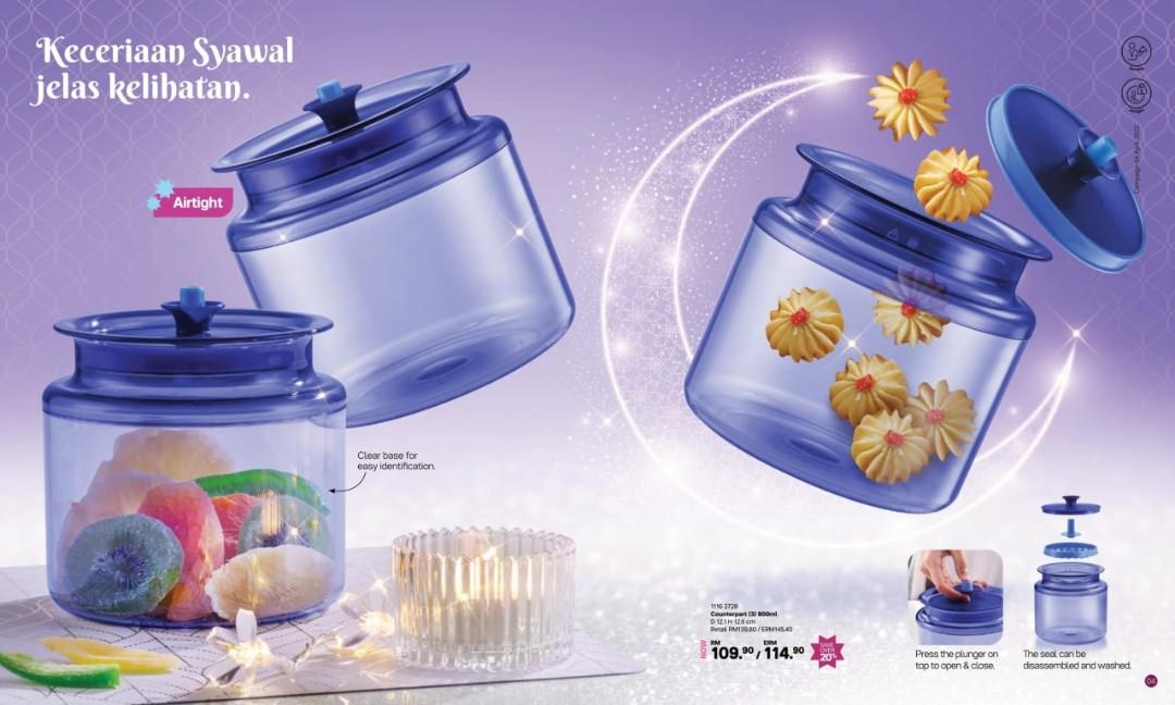 Bekas Kuih Raya Tupperware, Furniture & Home Living, Kitchenware ...
