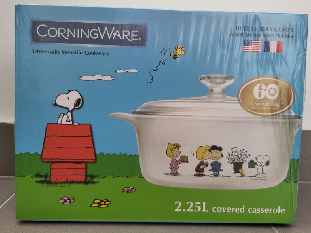 BNIB Limited Edition CorningWare (Peanuts), Furniture & Home Living ...