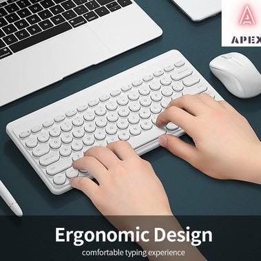 B.O.W K-610 Wireless Keyboard USB Office/Business Portable Ergonomic ...