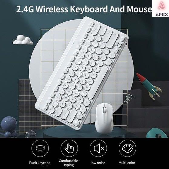 B.O.W K-610 Wireless Keyboard USB Office/Business Portable Ergonomic ...