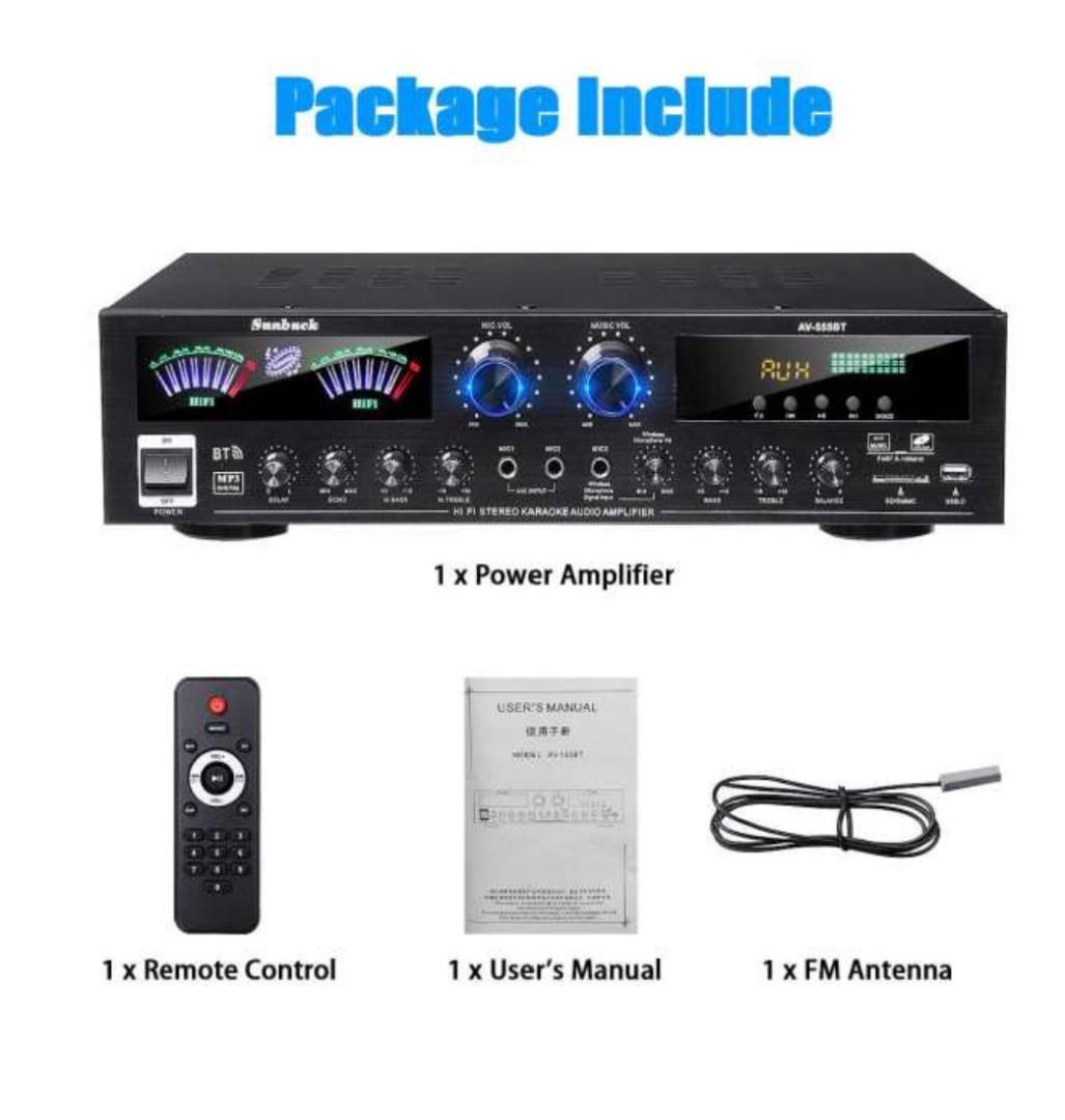 Brand New 4000 watts pmpo 5.0 channels Karaoke Amplifier for Sales ...