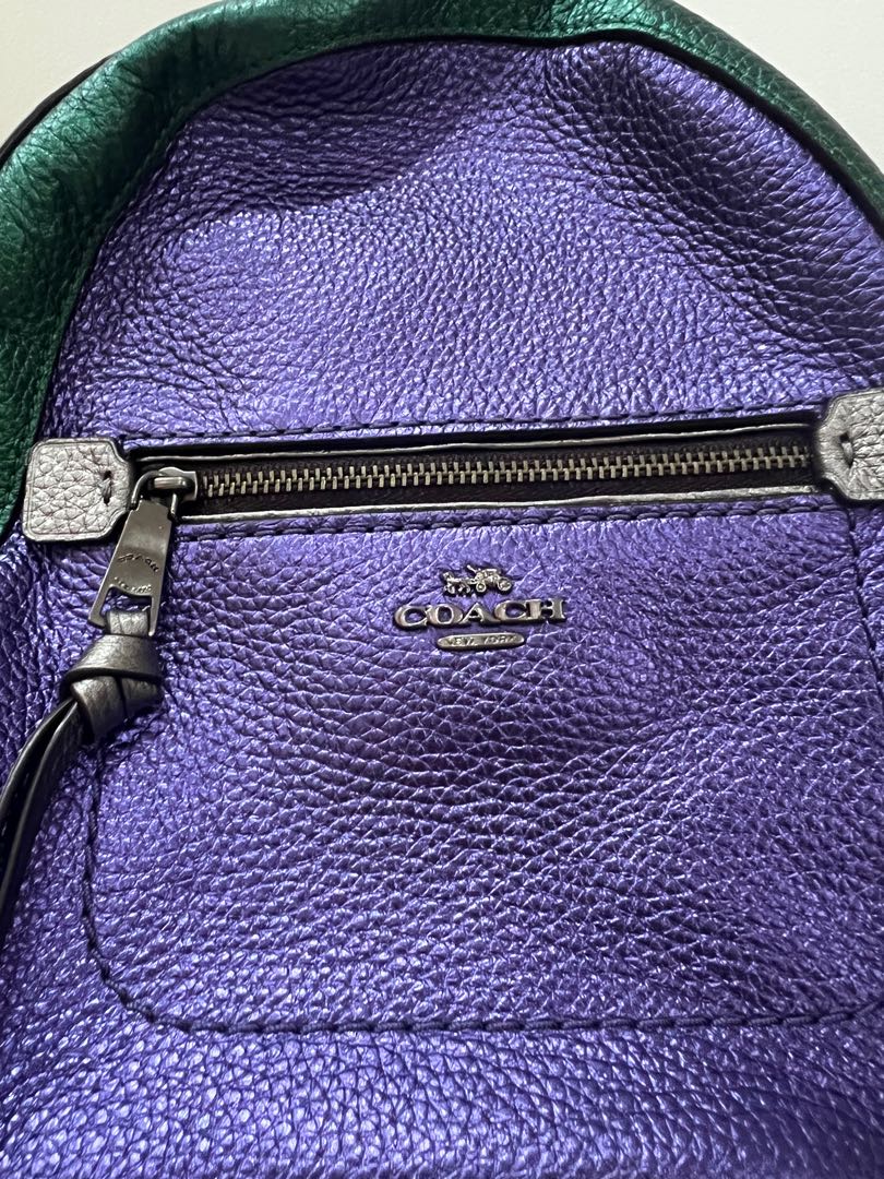 BRANDNEW COACH ANDI BACKPACK METALLIC, Women's Fashion, Bags & Wallets ...