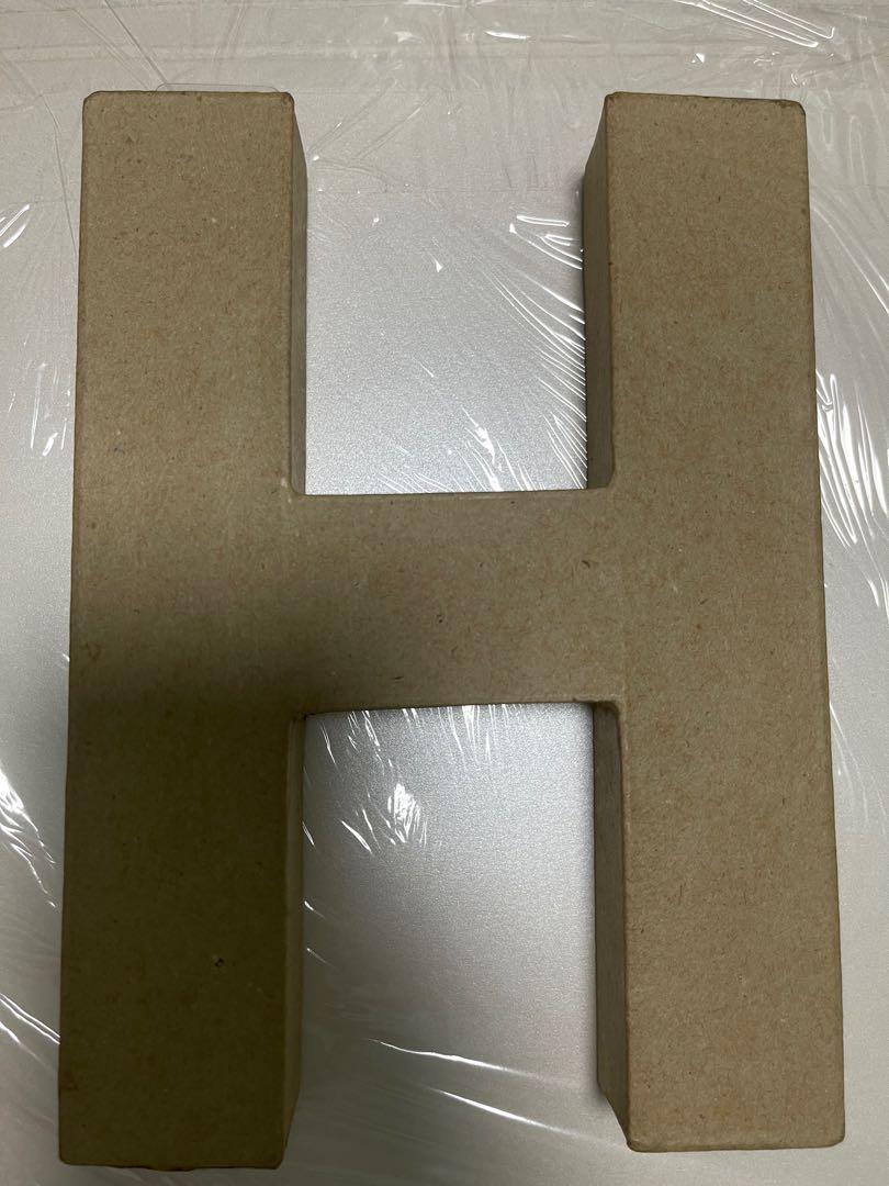 Cardboard letter H, Hobbies & Toys, Stationery & Craft, Art & Prints on ...