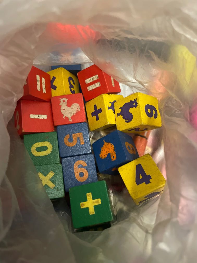 Children/ toddlers number counting blocks, Hobbies & Toys, Toys & Games ...