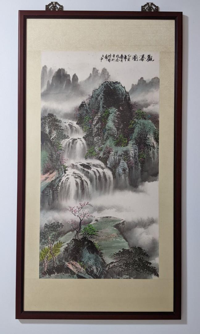 Chinese painting with frame, Hobbies & Toys, Stationery & Craft, Art ...