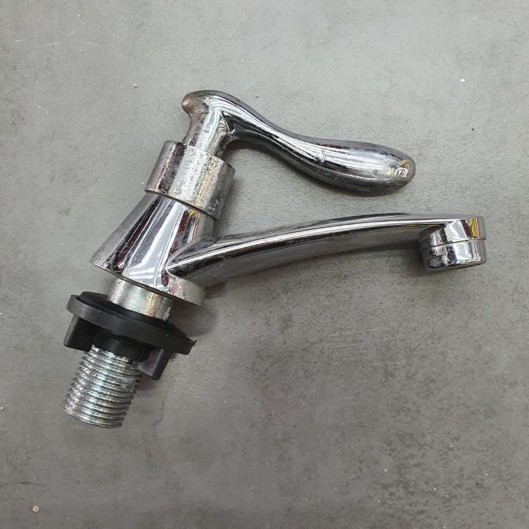 Chrome plated brass Basin Bottom bib tap Kepala Pipe Cuci Muka ...