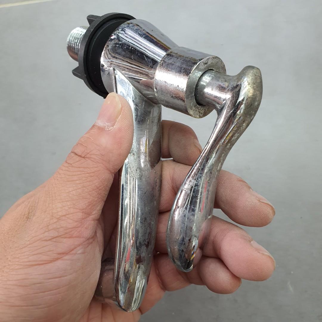 Chrome plated brass Basin Bottom bib tap Kepala Pipe Cuci Muka ...