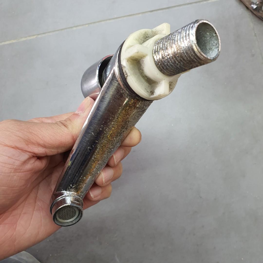 Chrome plated brass Basin Bottom bib tap Kepala Pipe Cuci Muka ...