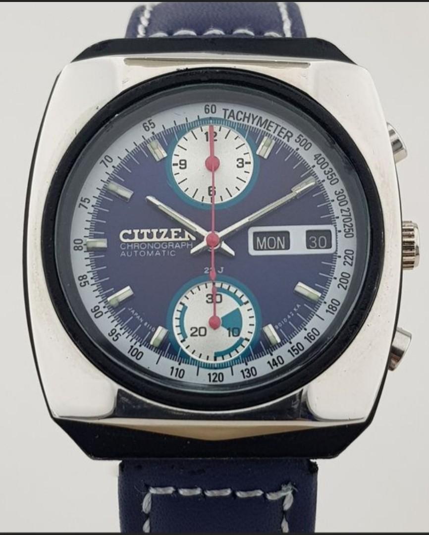 "Only piece" super rare Citizen monaco chrono 1970s, Luxury, Watches on ...