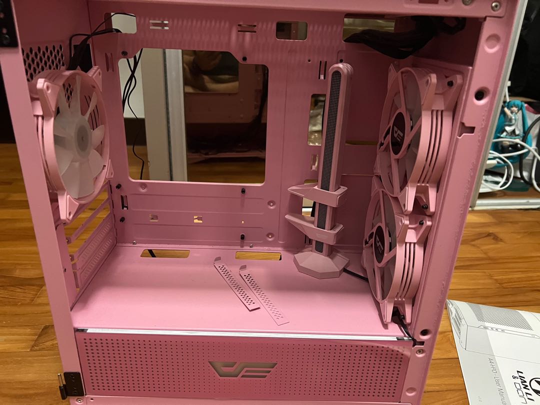 Dark Flash DLM22 pink matx and power supply cm 650 watts gold rated ...