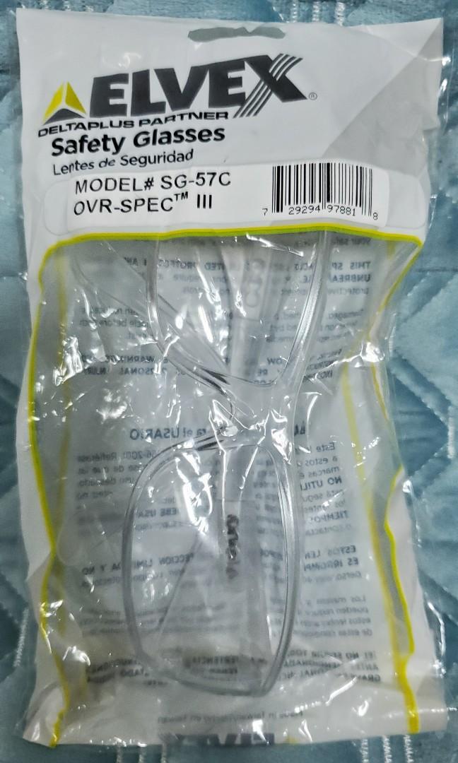 Deltaplus partner ELVEX Safety Glasses 台灣製透明安全護目鏡, 男裝, 手錶及配件, 眼鏡 - Carousell