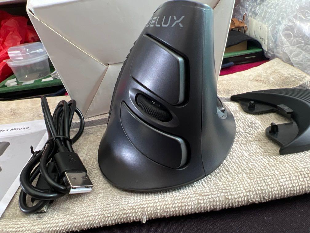 DELUX M618C Vertical Mouse - M618GX, Everything Else on Carousell