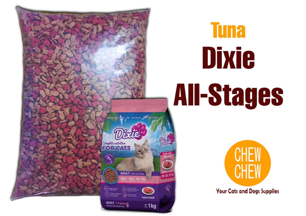 Dixie Dry Cat Food for All-Stages - Tuna, Pet Supplies, Pet Food on Carousell