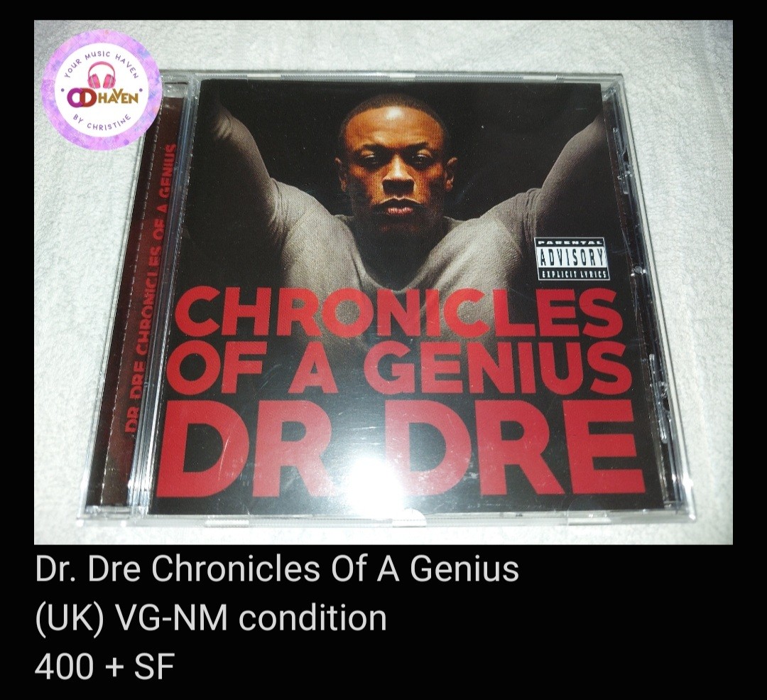 Dr Dre Chronicles Of A Genius CD (unsealed), Hobbies & Toys, Music ...