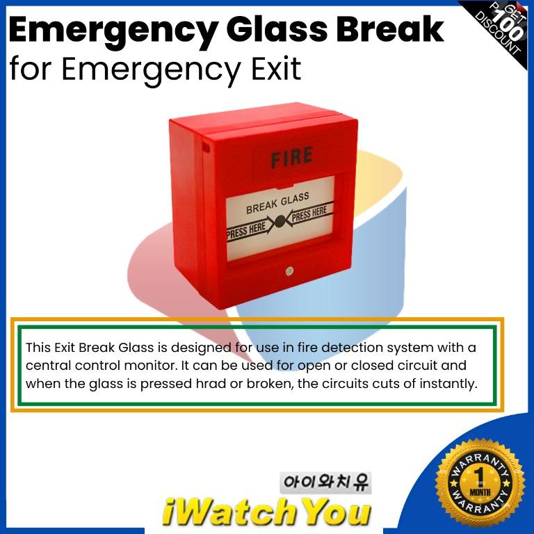 Emergency Glass Break for Emergency Exit, Furniture & Home Living ...