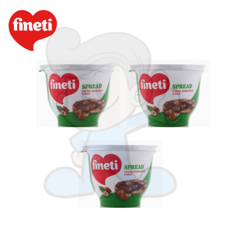 Fineti Spread Cocoa, Hazelnuts & Milk (3 x 200g), Food & Drinks ...