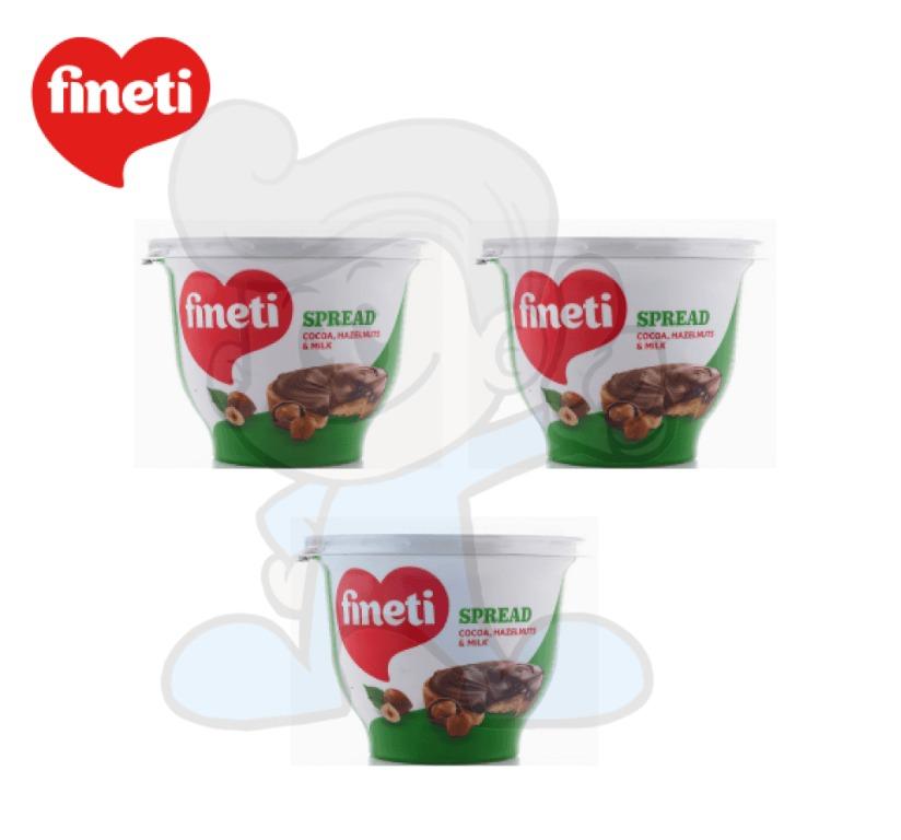 Fineti Spread Cocoa, Hazelnuts & Milk (3 x 200g), Food & Drinks ...