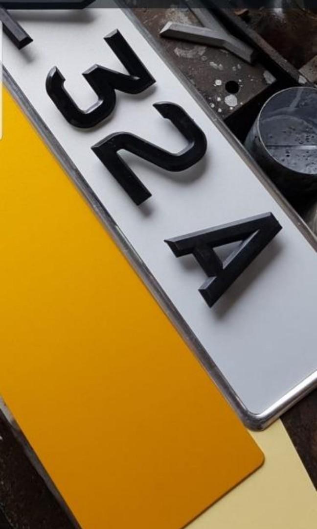 Get Car plate for new or old car within 1 hour. Front or Rear LTA ...