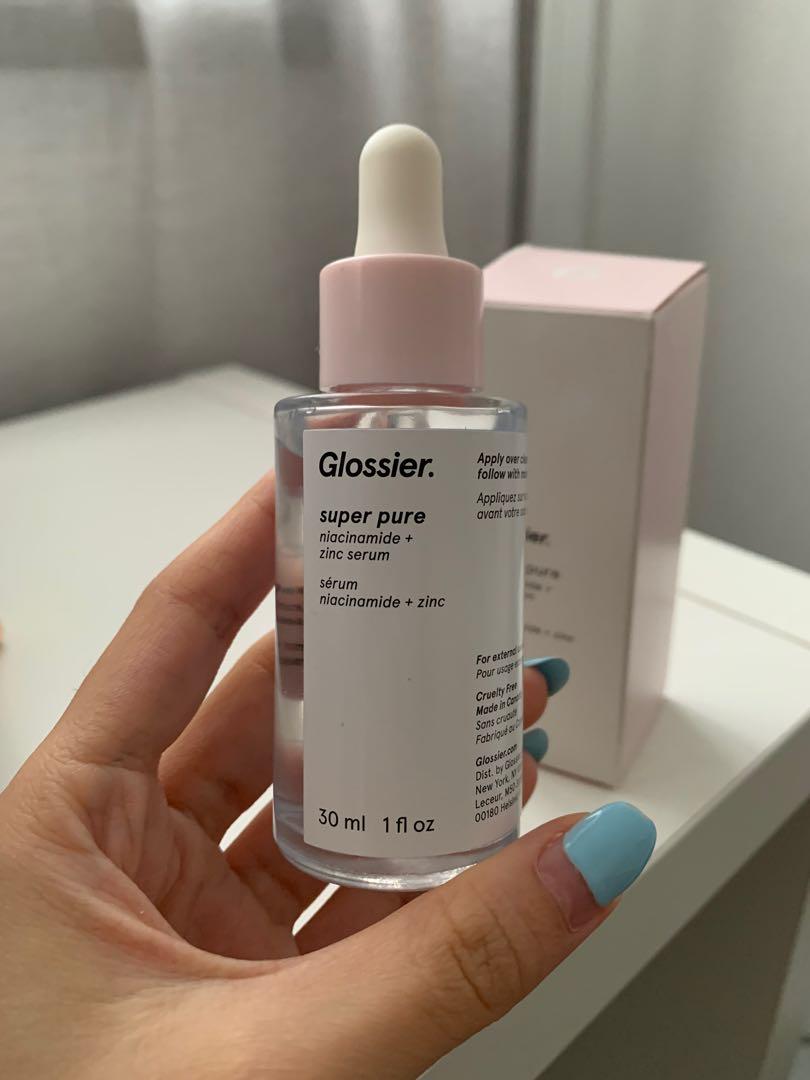 Glossier Super Pure / Niacinamide + Zinc Serum, Beauty & Personal Care, Face, Face Care on Carousell