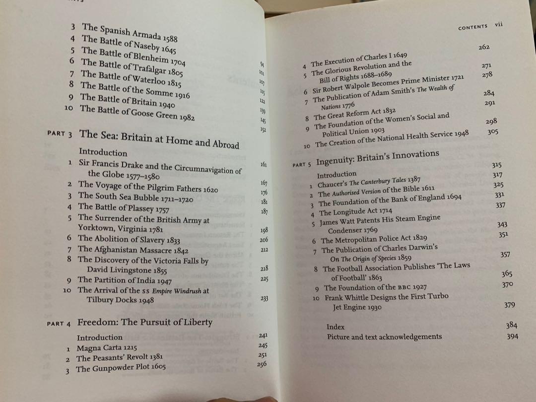 Hardcover Book: Fifty Things You Need to Know about British History by Hugh Williams, 393 pages ...