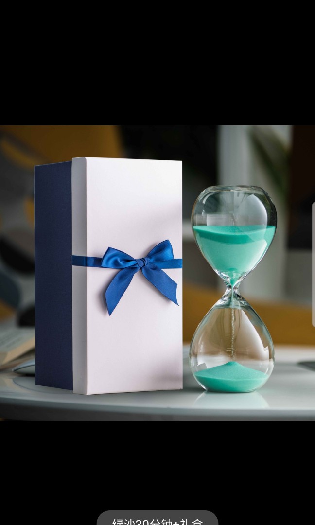 Hourglass with gift box, Furniture & Home Living, Home Decor, Other ...