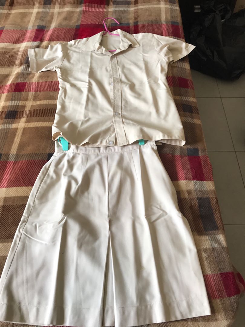 Hwa chong JC Female school uniform, Women's Fashion, Bottoms, Skirts on ...
