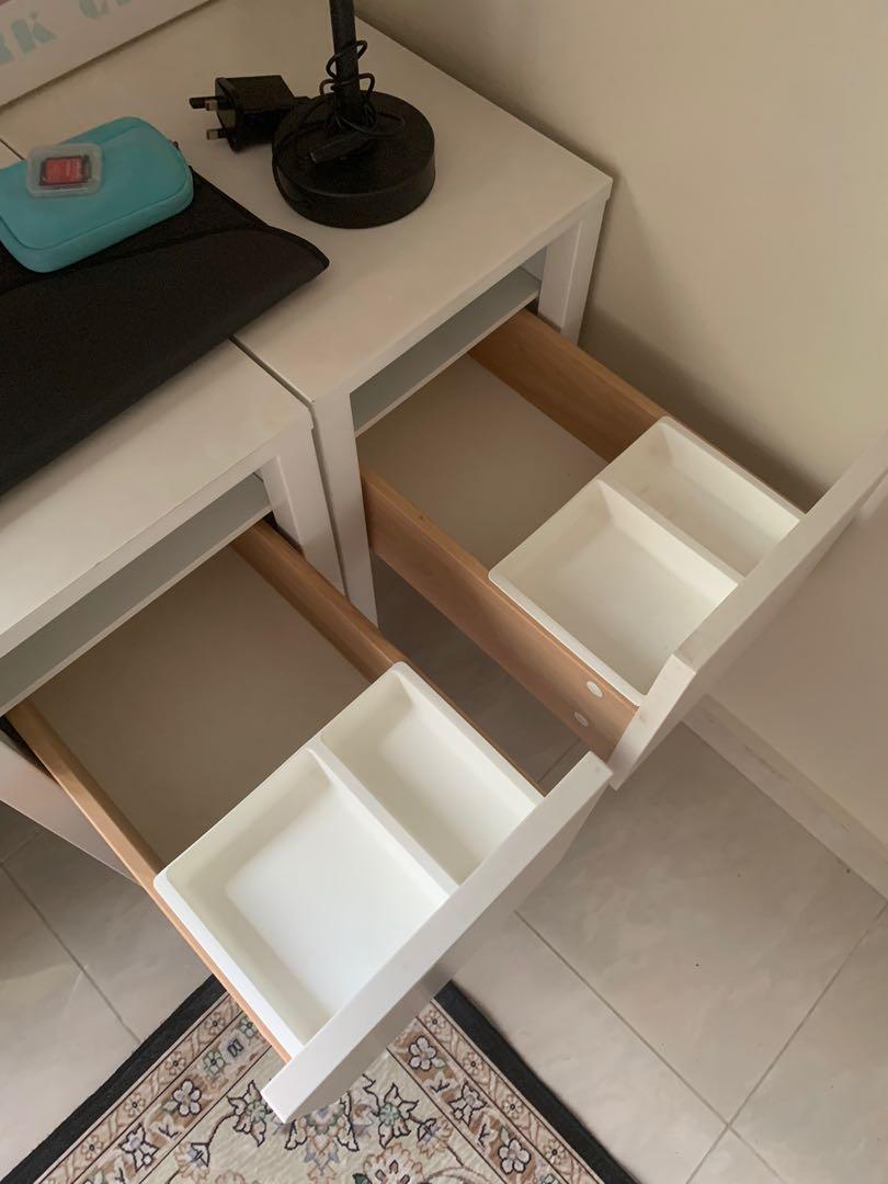 IKEA Nordli Bedside Table, Furniture & Home Living, Furniture, Shelves ...