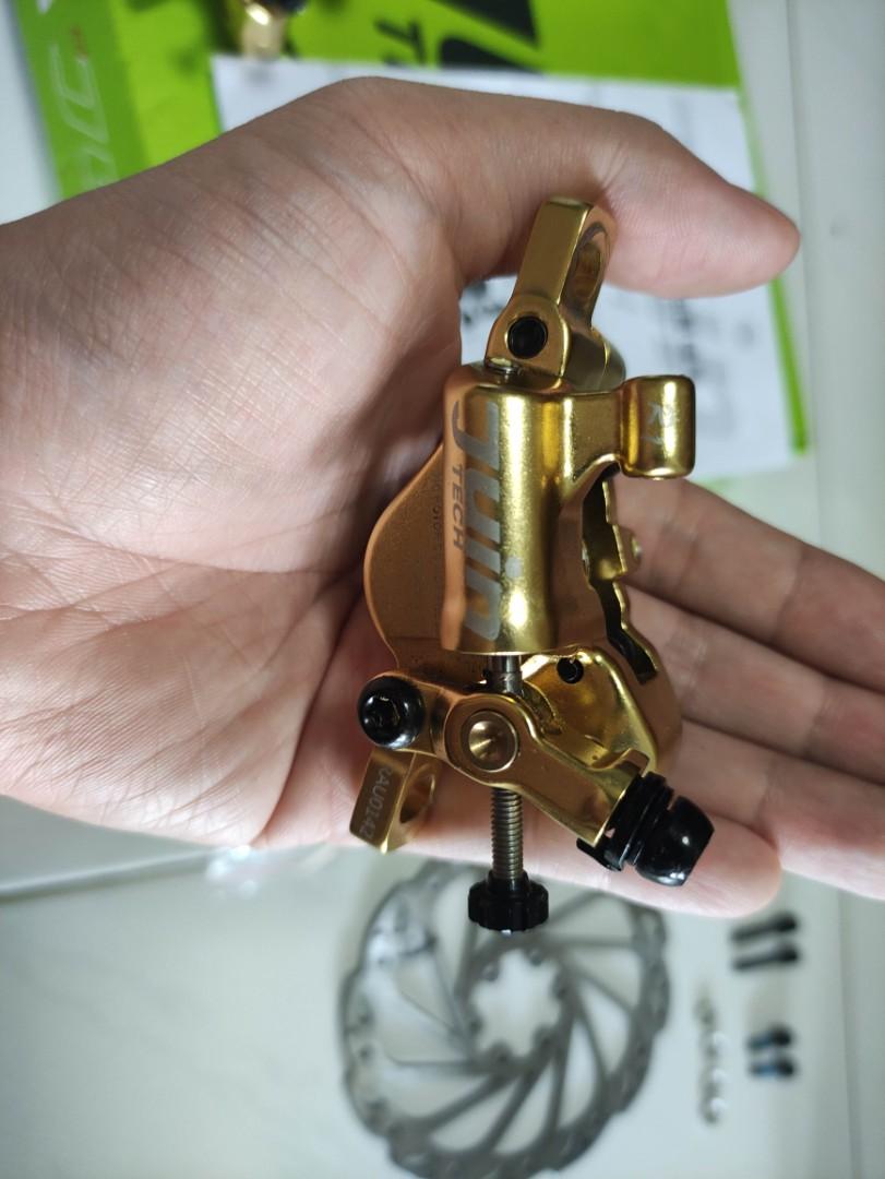 Juin Tech R1 Hybrid Hydraulic Brake (Gold), Sports Equipment, Bicycles ...