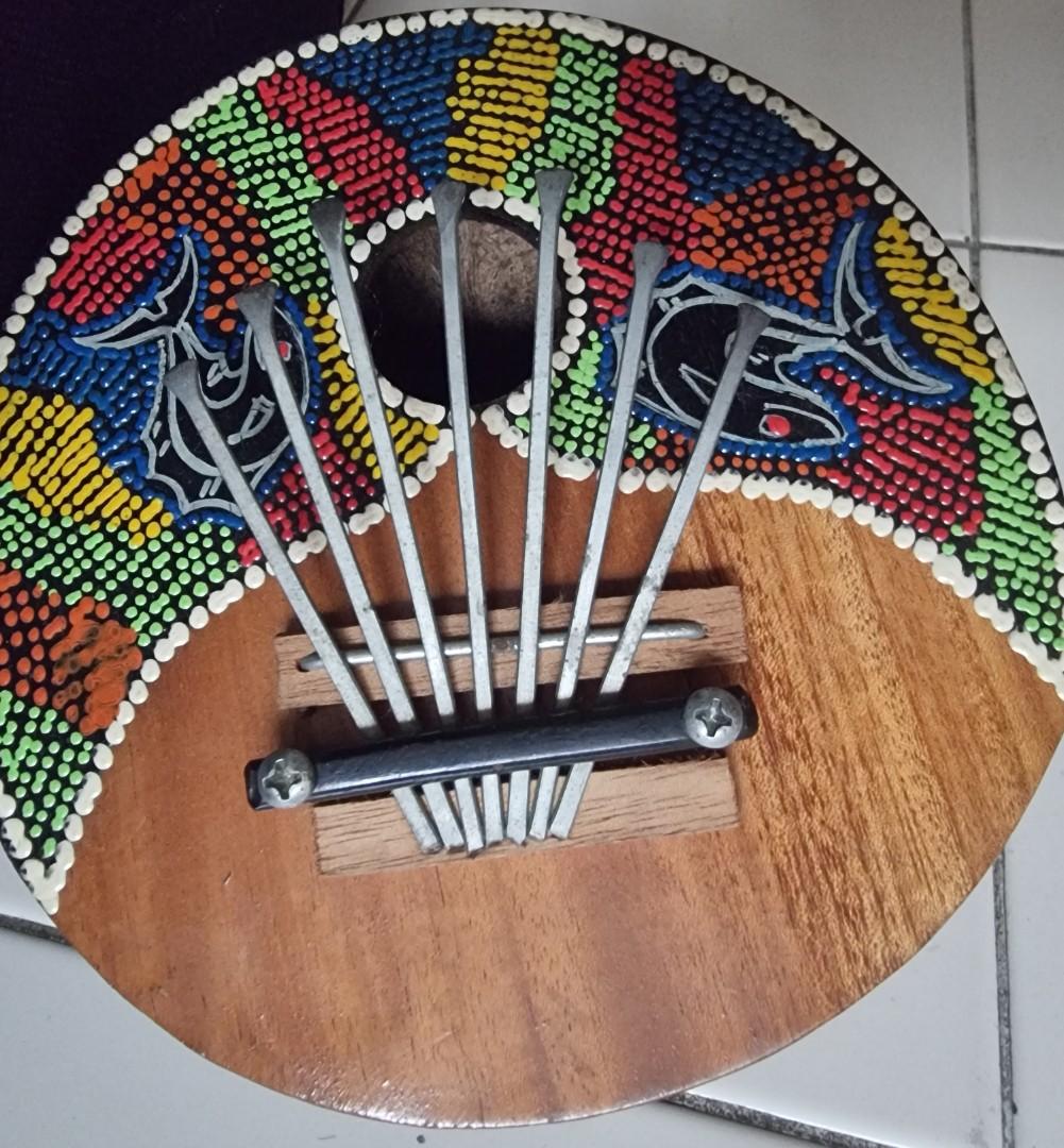 Kalimba Thumb Piano Coconut Kalimba Seven Keys Tunable Percussion ...