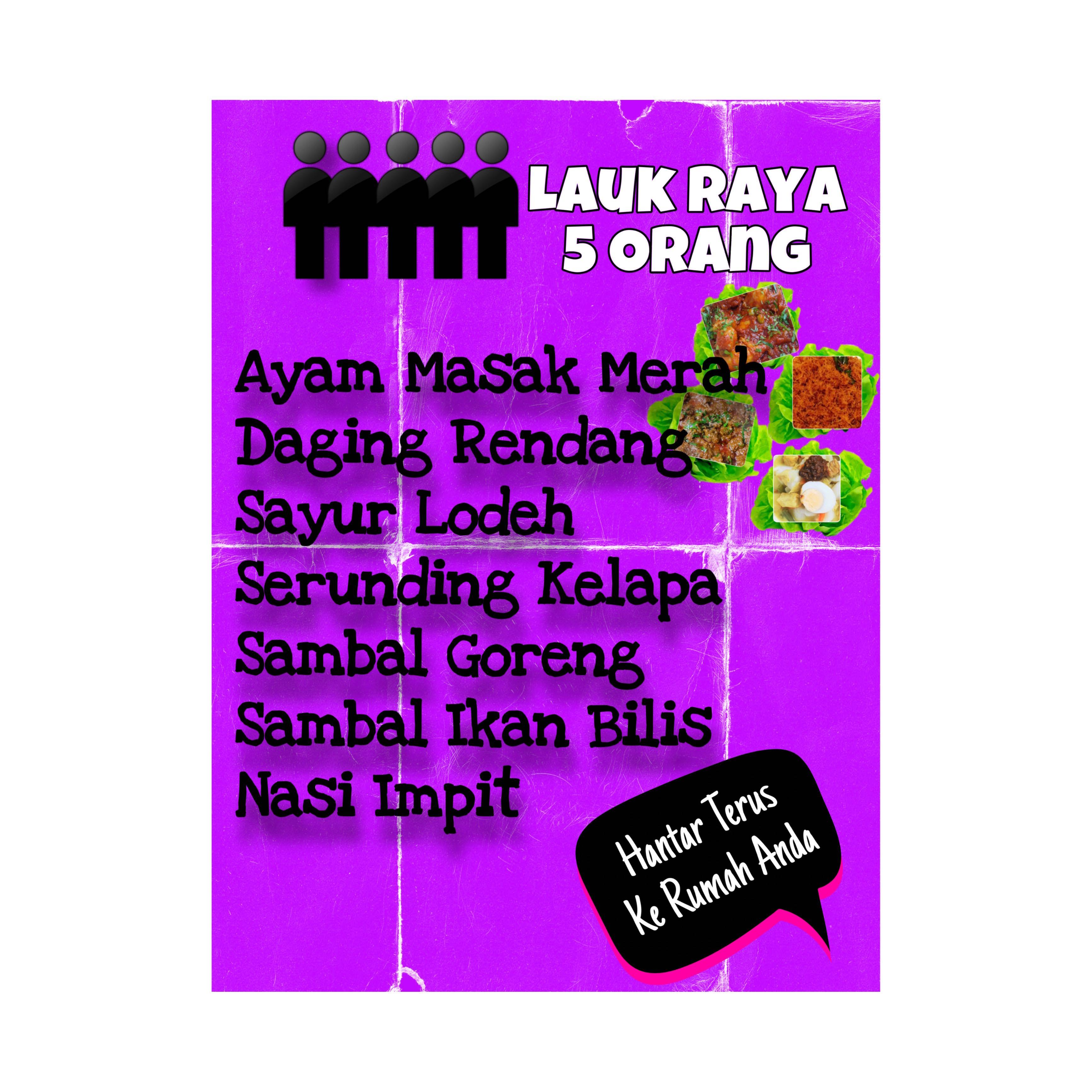 Lauk Malam Raya 5 pax, Food & Drinks, Local Eats on Carousell