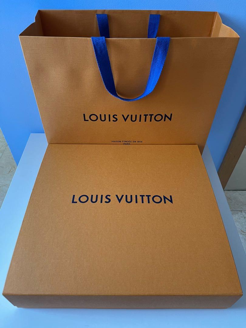 Louis Vuitton square box and paper bag, Luxury, Accessories on Carousell