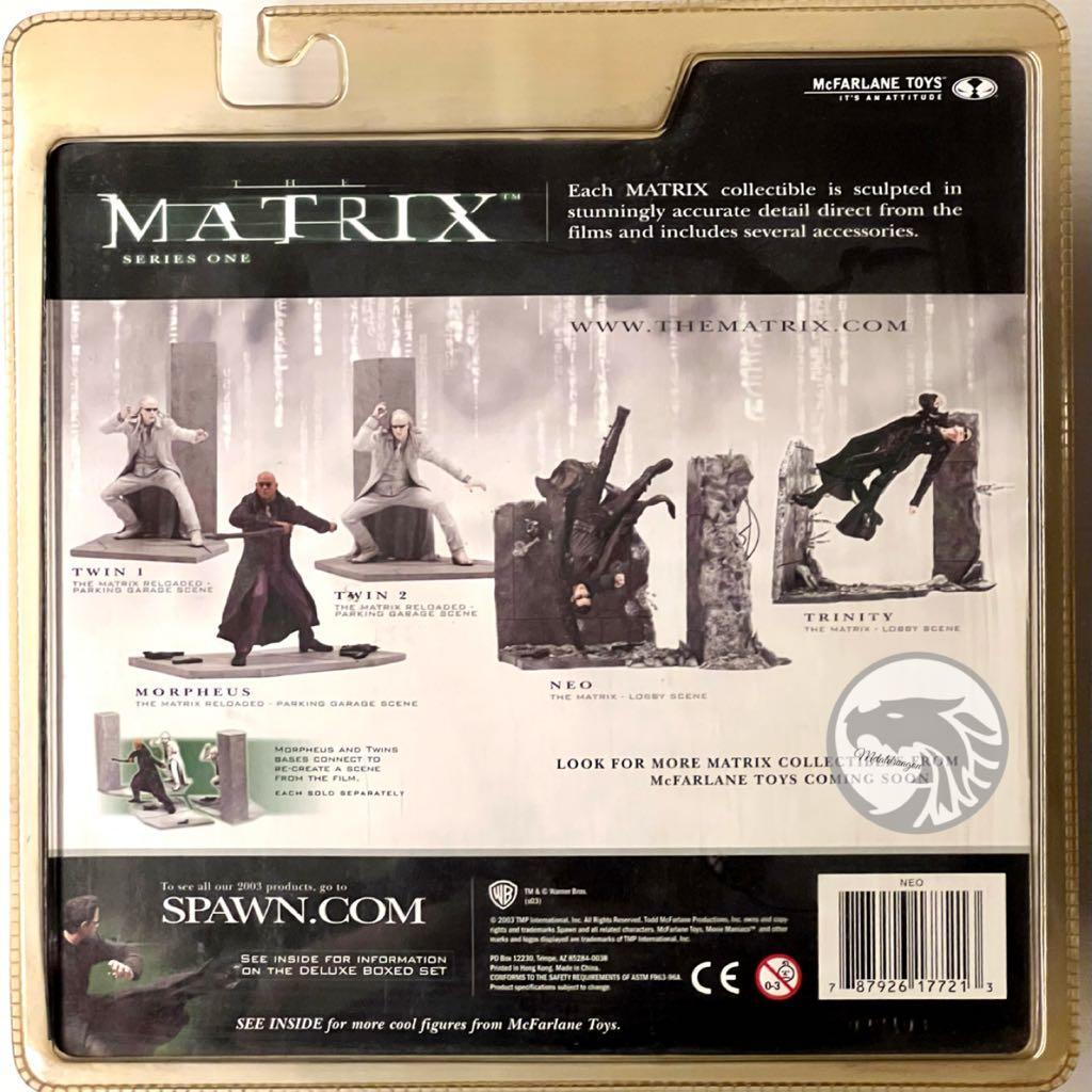 McFarlane Toys Matrix Series 1 Keanu Reeves NEO lobby scene Figure ...