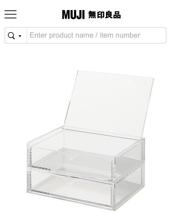 MUJI Acrylic Case, Furniture & Home Living, Home Improvement ...