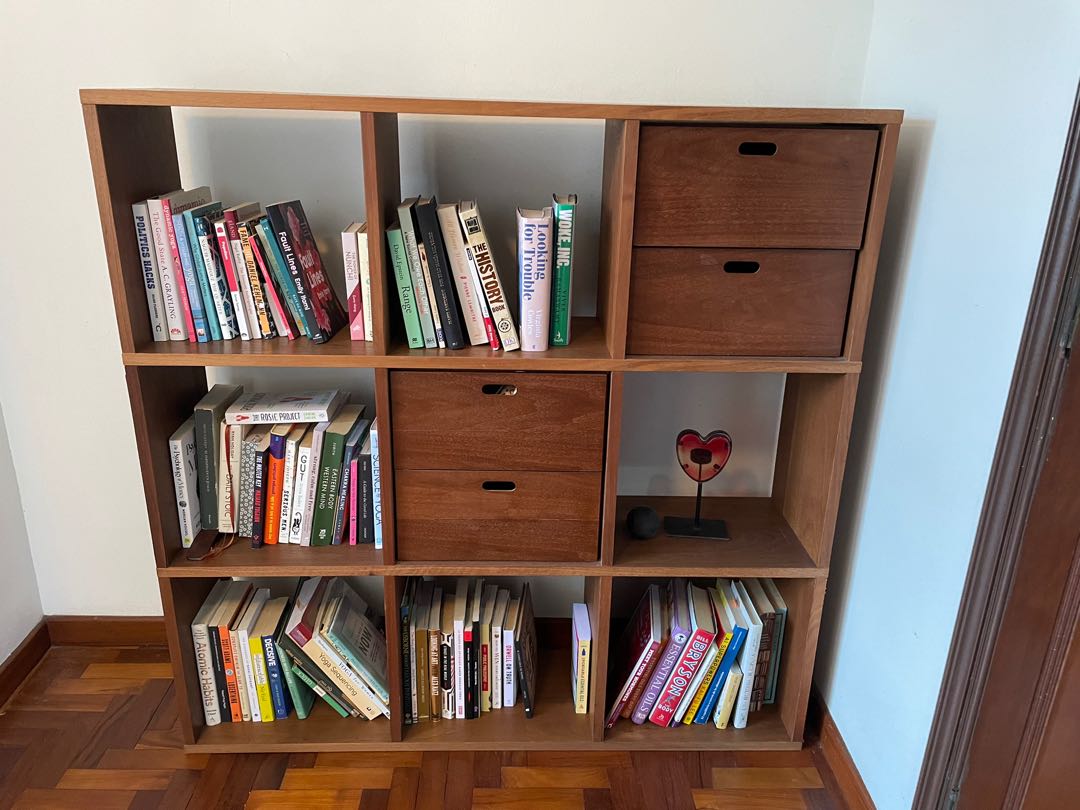 MUJI stacking shelf 9 compartments +4 drawers, Furniture & Home Living ...