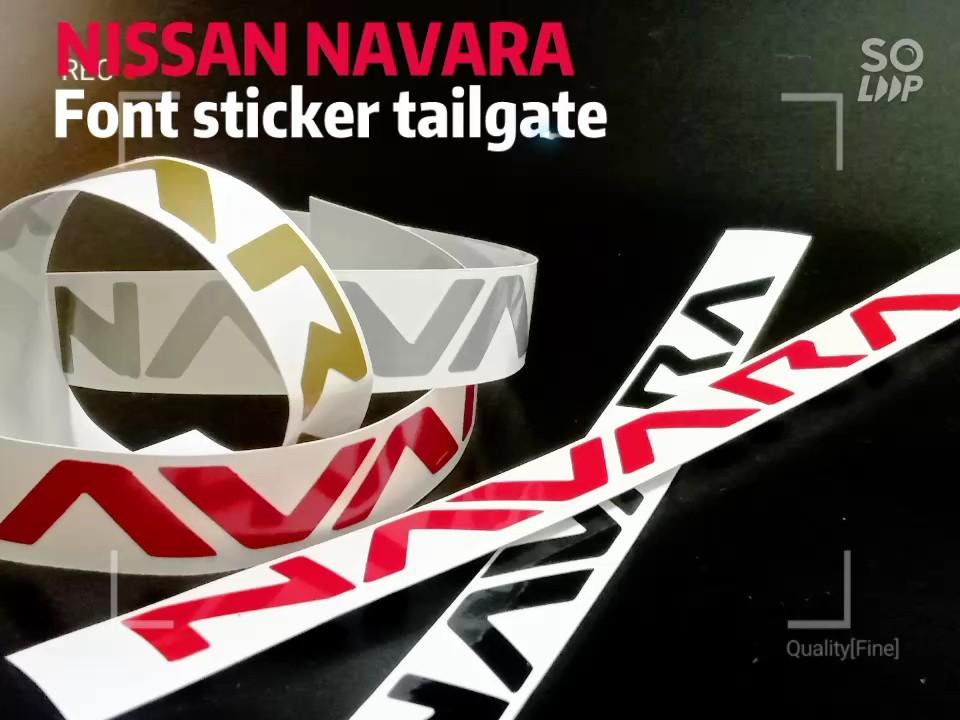 Navara Font tailgate new design, Auto Accessories on Carousell