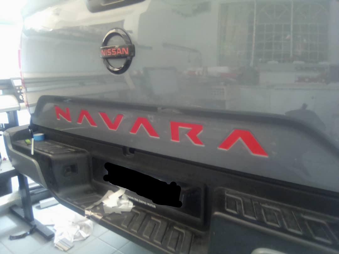 Navara Font tailgate new design, Auto Accessories on Carousell