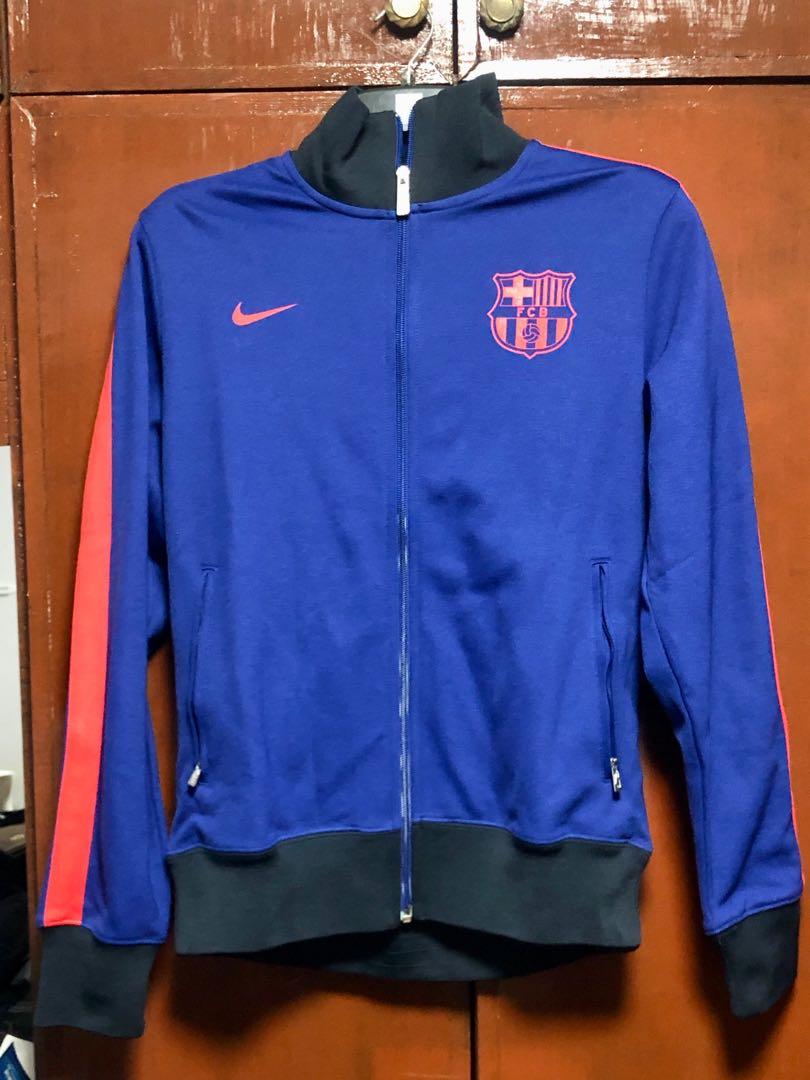 Nike FC Barcelona Jacket, Men's Fashion, Coats, Jackets and Outerwear ...