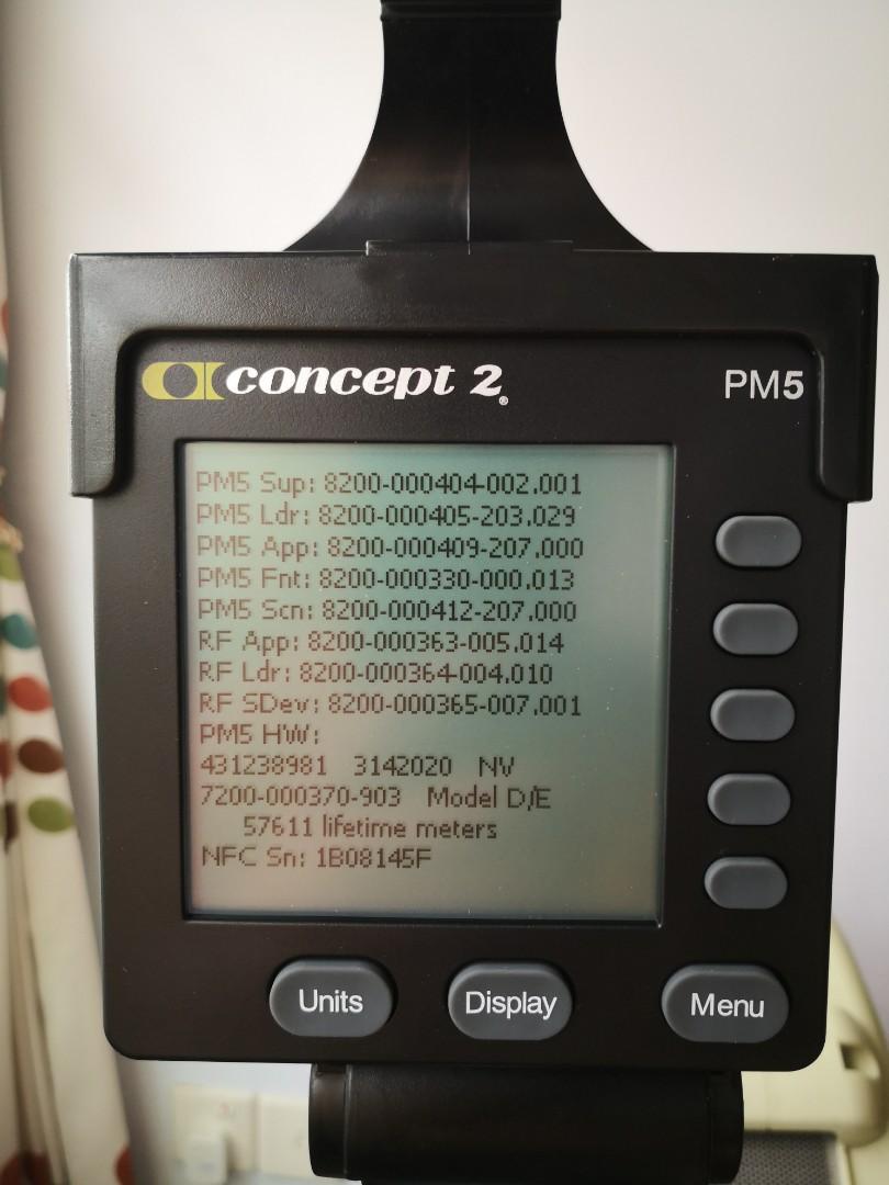 Original Concept 2 Model D Rower with new MP5 monitor, Sports Equipment ...