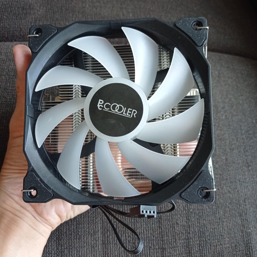 PCCooler T2 Low Profile CPU Air Cooler - 12cm RGB Fan, Computers & Tech ...