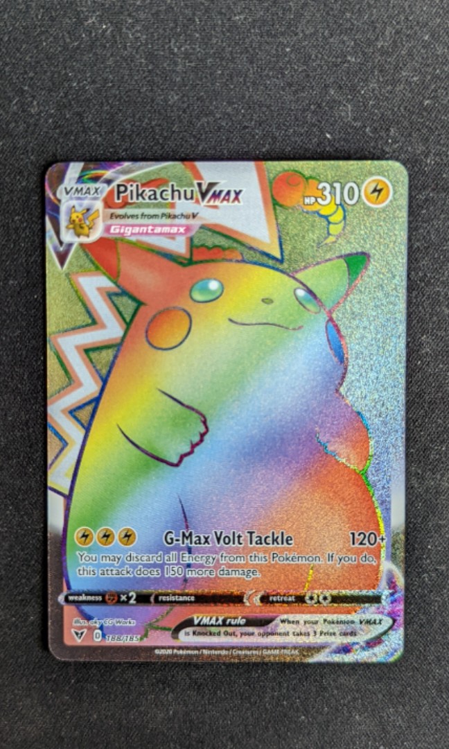 Pikachu Vmax Rainbow Rare, Hobbies & Toys, Toys & Games on Carousell